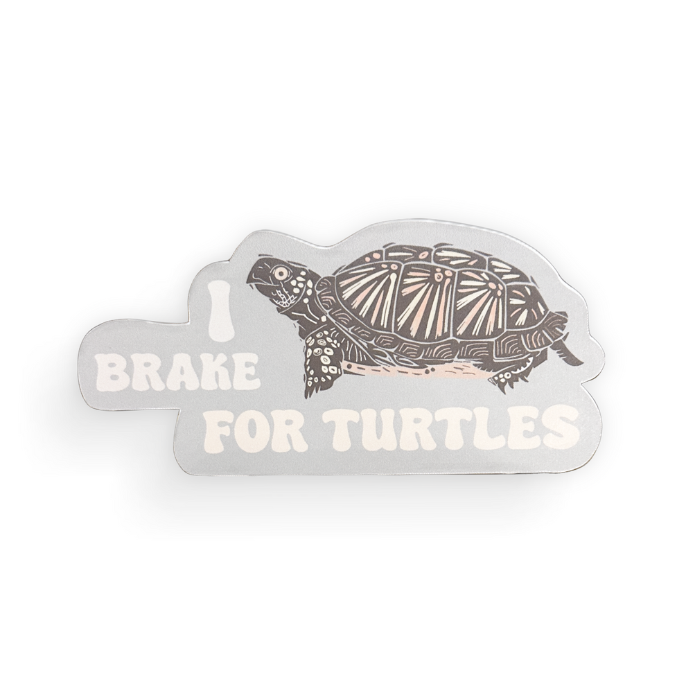 BRAKE FOR TURTLES STICKER – Coastal Threads